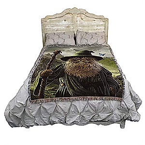 Pure Country Weavers Catdalf Blanket by Vincent HIE - Lord of The Rings Movie Parody - Cute Funny Gift Tapestry Throw Woven from Cotton - Made in The USA (72x54)