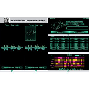 HOEREV Guitar Drum Machine Looper Tuner 3 In 1 Loop Pedal For Electric Guitar Bass Pedals Station Type C Can Be Power Supply Port