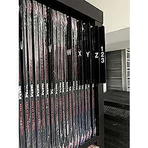 Acrylic DIY Kit [Do-it-Yourself] A to Z Piano Black High Gloss Premium 2mm LP Vinyl Record Dividers [12-inch Tabbed Glossy 12in. Album Organizers A-Z Heavy Duty Professional 33 RPM