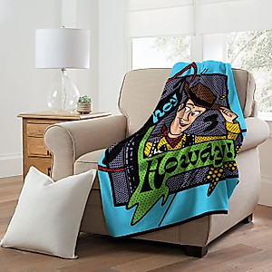 Northwest Toy Story Micro Raschel Throw Blanket, 46" x 60", Pop Art Woody