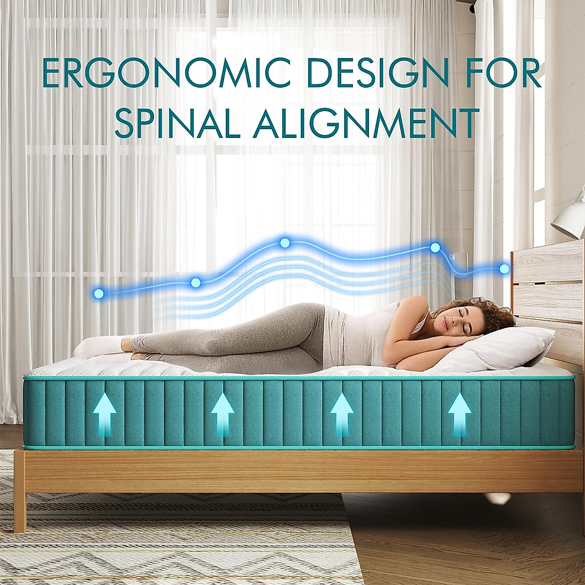 Swbvs Firm Full Mattress, 10 inch Cooling-Gel Memory Foam and Pocket Spring Hybrid Mattress,Firm Feel,Full Size Mattress in a Box, CertiPUR-US Certified, Double Mattress