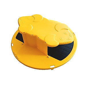 aooboob Mouse Trap Bucket Flip Lid,Mouse Trap Bucket Indoor Outdoor,Humane Mouse Trap,Mouse Trap Bucket Lid Auto Reset | 5 Gallon Bucket Compatible | Mice Mouse Trap Bucket Lid, yellow, 135698