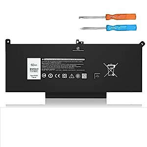 VNYUNQWE F3YGT Latitude 7480 Battery 7490 Battery 2X39G 60WH for Dell Latitude 12 7000 7280 7290/13 7000 7380 7390 P29S002/14 7000 7480 7490 P73G002 Series DM3WC KG7VF P73G 451-BBYE 453-BBCF