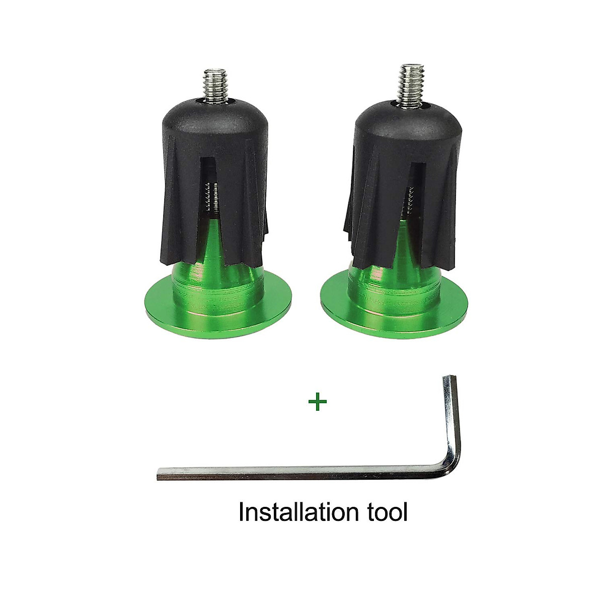 PLATT Bicycle Bar End Plugs Aluminum Bike Handlebar Cap for Road Bike Mountain Bike BMX (One Pair)