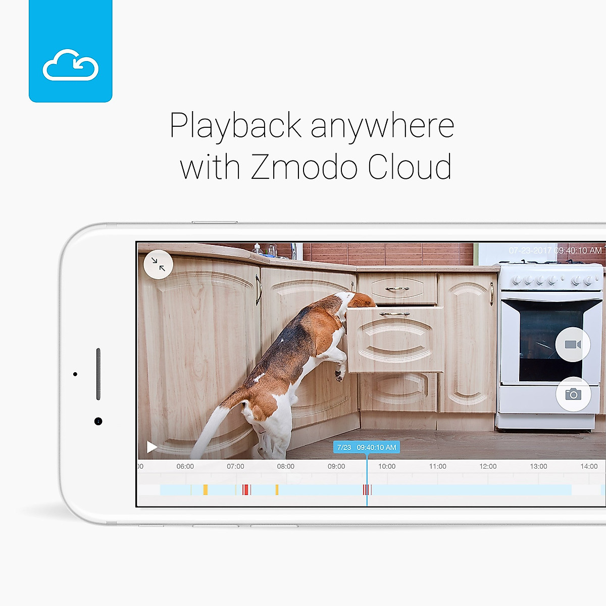 Zmodo 720P HD Smart Wireless Surveillance Camera WiFi Outdoor Security Camera - Cloud Service Available