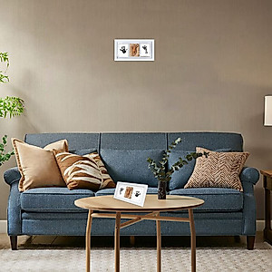 ASmileIndeep Baby Hand and Footprint Kit, New Born Baby Girls Gift, Registry, Baby Gifts, Newborn Keepsake Baby Handprint Kit, Baby Shower Gifts, Baby Milestone, Nursery Decor, Memories (White)