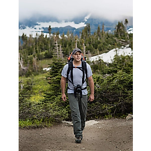 Nyack Exchange Stance Camera Strap- An Ergonomically Correct Extra Wide, Adjustable Camera Harness made for DSLR, Point and Shoot, Mirrorless Cameras and Binoculars, Made in the USA (Raven)