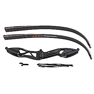 Toparchery Archery 56" Takedown Hunting 50lbs Recurve Bow Metal Riser Right Hand Black Longbow