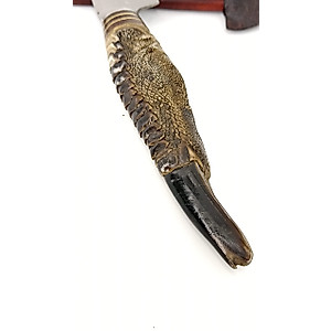 High durability handcrafted gaucho knife with ñandu nail handle, 420 MoV stainless steel made in Tandil Argentina