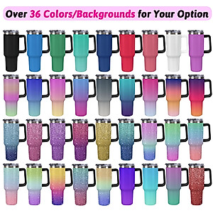 Artsadd Personalized 40oz Insulated Stainless Steel Tumbler with Photos and Text, Thermal Insulation, Spill-Proof Lid for Christmas or Any Occasion