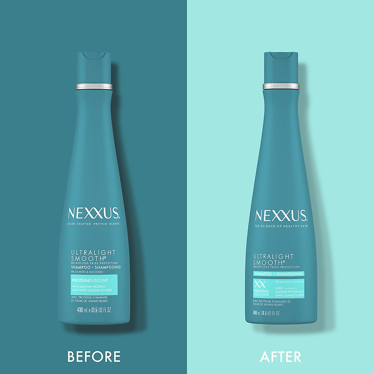 NEXXUS Ultralight Smooth Shampoo for Dry and Frizzy Hair Weightless Smooth Hair Treatment to Block Out Frizz 13.5 fl oz