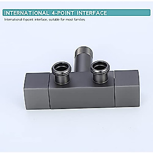 MINJING Bidet Sprayer Faucet Set, Handheld Brushed Gray Cloth Diaper Sprayer, Wall Mounted Brass Bathroom Toilet Bidet Attachment Set for Pet Bath, Personal Hygiene