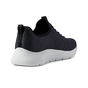 Skechers Men's Gowalk Flex-Athletic Slip-On Casual Walking Shoes with Air Cooled Foam Sneakers, Black/White 2, 9.5