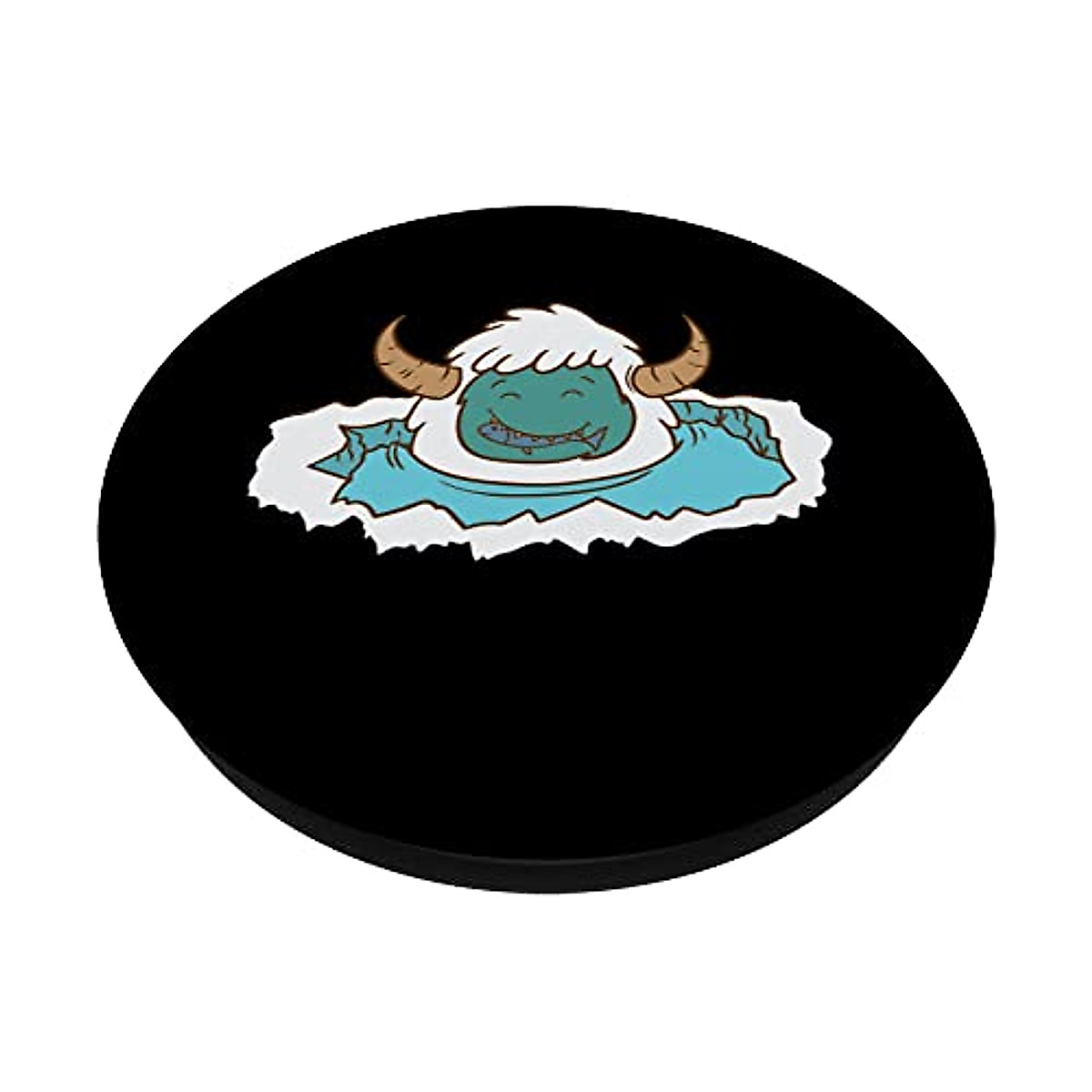 Yeti bathing Snowman Creature PopSockets Swappable PopGrip