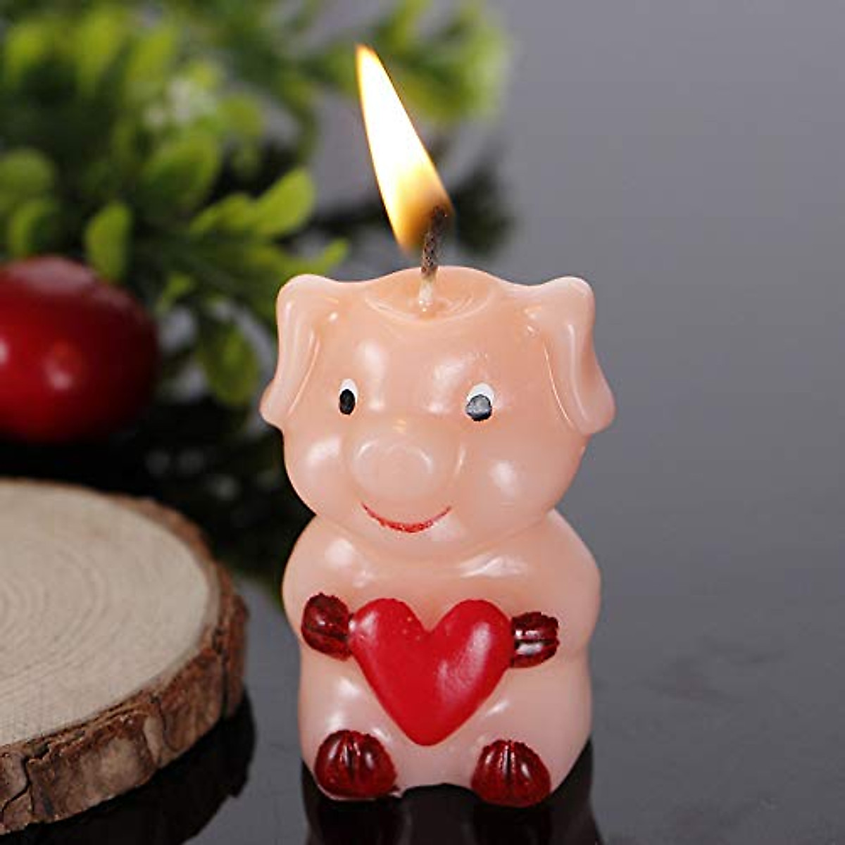 Joewyle Cake Topper Birthday Candles Decorations Little Pig