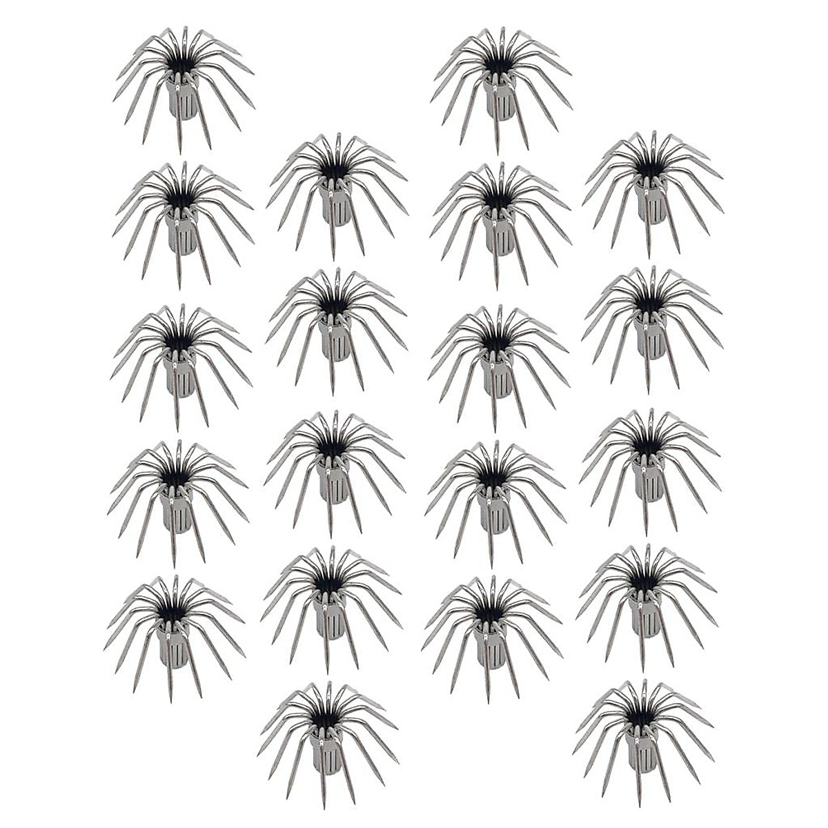 LoveinDIY 100x Shrimp Nickel Squid Hooks Umbrella Hooks Fishing Jig Tackle Equipment