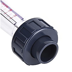 haillusty High Accuracy Inline Tube Flowmeter for Water & Liquids - ABS Plastic Digital Display 40-400L/H Capacity - Perfect Liquid Flow Meter Solution