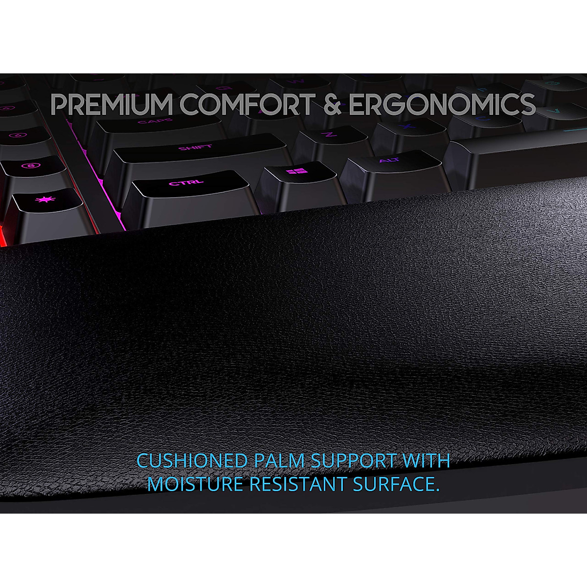 KINESIS Gaming Freestyle Edge RGB Split Mechanical Keyboard (MX Brown) (Renewed)