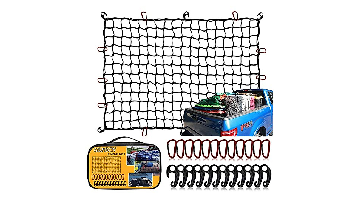 Heavy Duty Cargo Net 4'x6' to 12'x18' for Trucks & SUVs