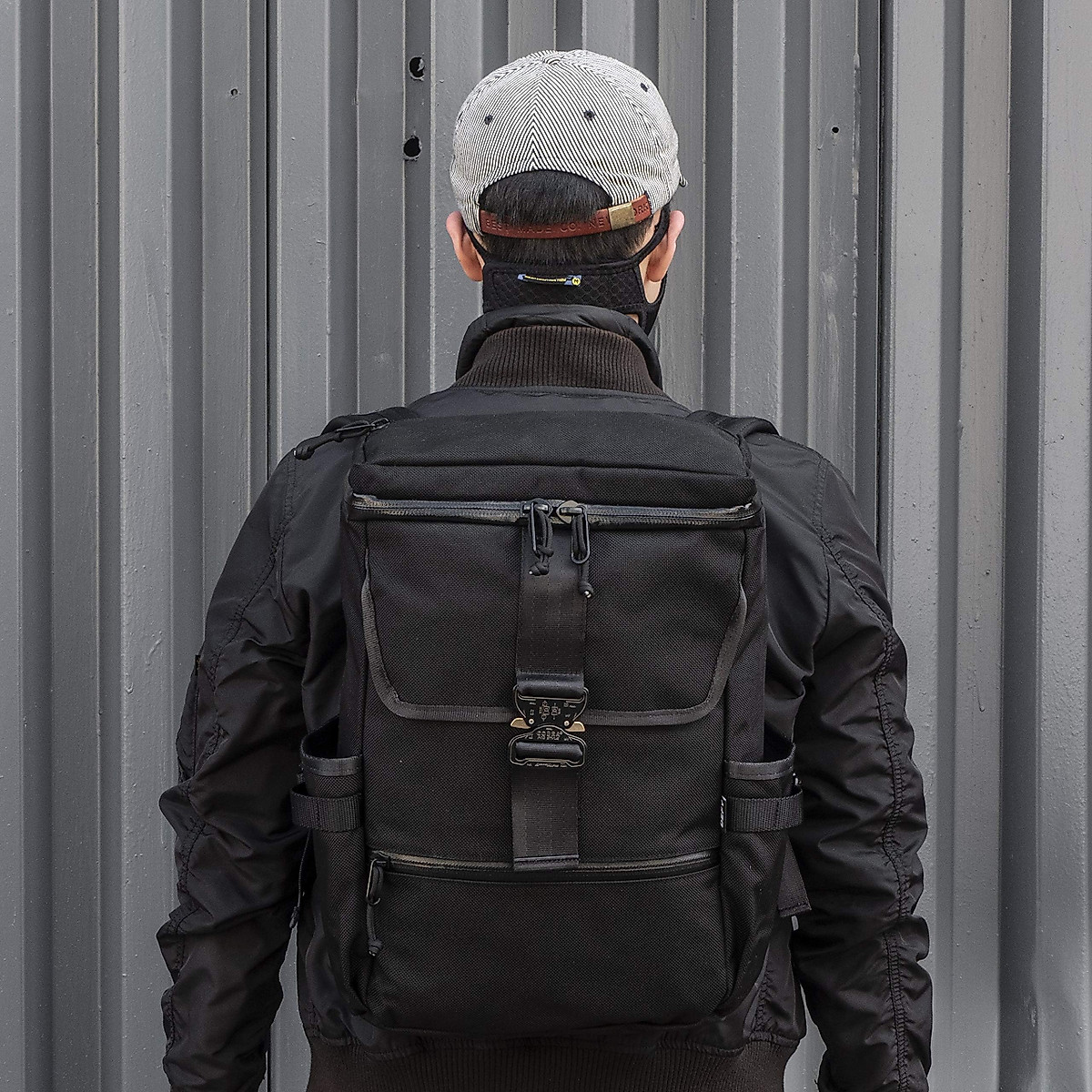 DEFY Menace Backpack 2.0 | Ballistic Nylon Backpack | 18 Liter Utility Backpack For Men | Premium Tech Backpack w/ 16 Inch Laptop Sleeve | Water Repellent Travel & Commuter Pack (Black)