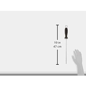 ZWILLING Accessories Sharpening Steel, 12-inch, Black/Stainless Steel