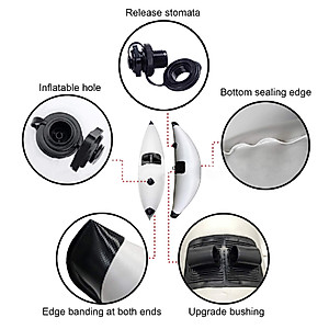 HXSD Water Sports Kayak PVC Inflatable Outrigger Float with Arms Rod Kayak Boat Fishing Standing Float Stabilizer System Kit