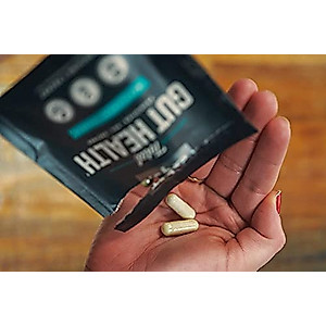 ONNIT Total Gut Health - Complete Probiotics & Digestive Enzyme Supplement for Women & Men | 5 Strains of Probiotics, Prebiotics, Enzymes, Betaine HCL