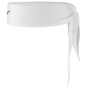 Nike Dri-Fit Head Tie 2.0 Headbands, White/Black, One Size