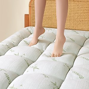 Shilucheng Twin XL Mattress Topper, Cooling Mattress Pad for Back Pain, Extra Thick 1000 GSM Down Alternative Fill, Soft Breathable Pillow Top Mattress Cover with 8-21" Deep Pocket (39"x80")