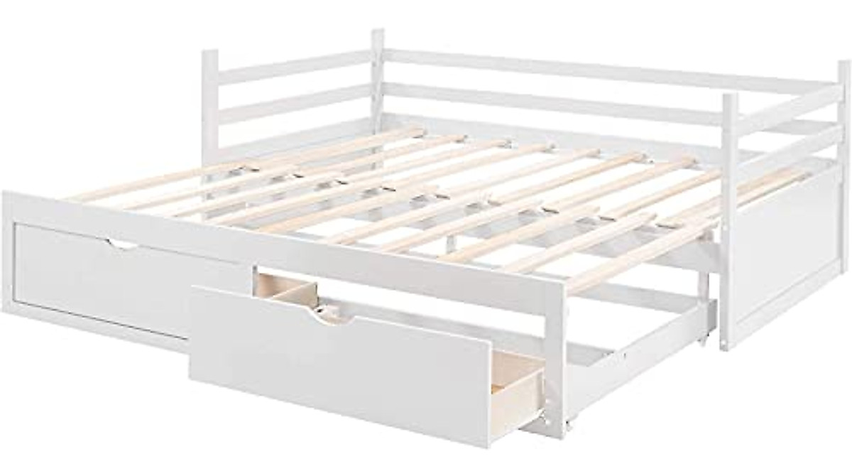 ATH-S Extendable Bunk Bed with Trundle & Storage