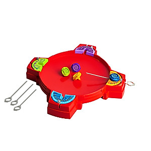 Battling Tops - The Original Classic Spinning Tops Game Set for 2-4 Kids. Insert, Press & Pull! Drop Battle Gyros in The Stadium to Combat with Each Other. Ages 6+ Boys & Girls