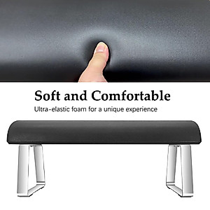 Foot Rest for Under Desk at Work, PU Self-Skinning Foam Foot Stool Under Desk Footrest, Ergonomic Office Foot Rest, Soft and Comfortable, Black