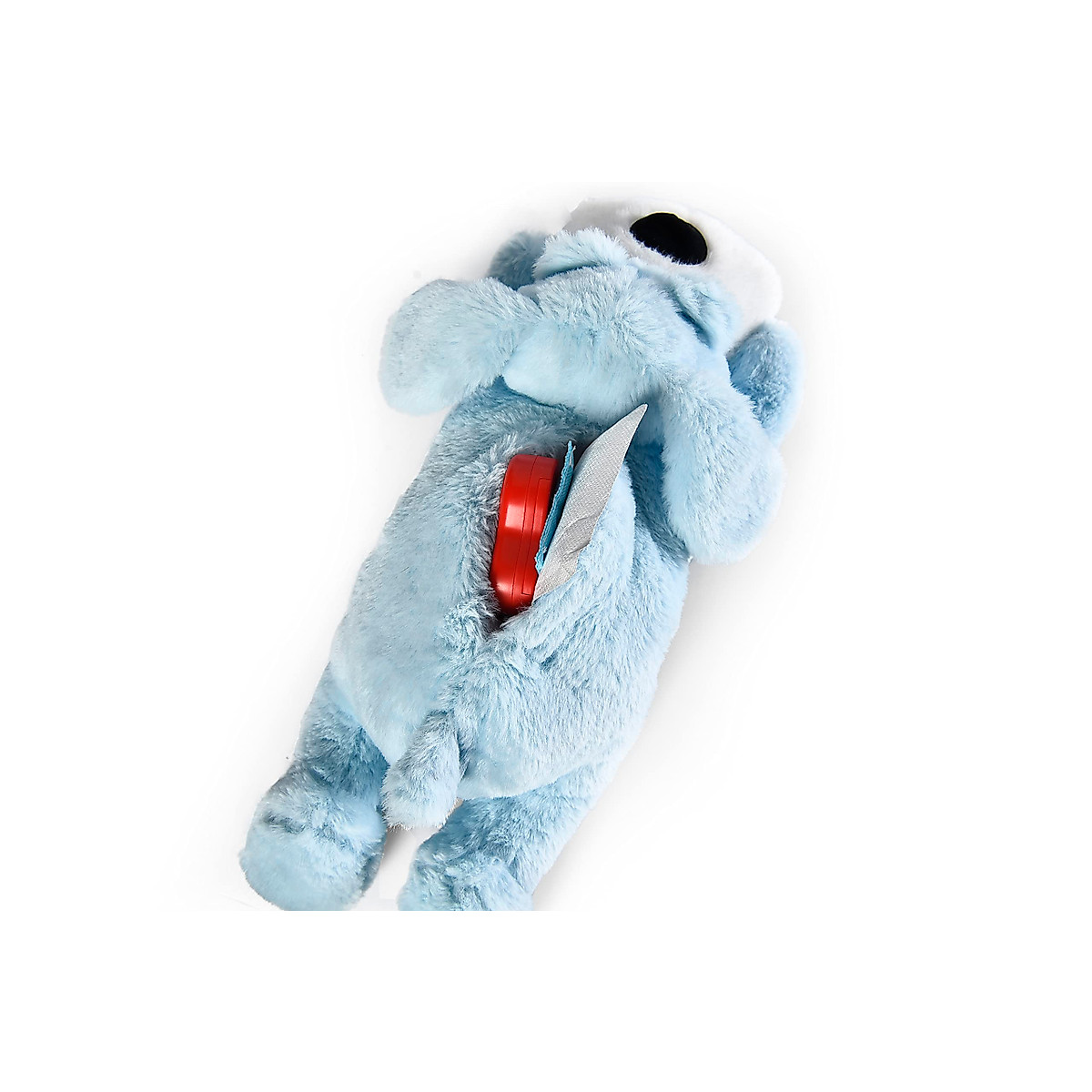 PetMedics 5-in-1 Calming Behavioral Stuffed Dog Toy: Heartbeat, Soothing Sounds, Heating Pads, Lavender Scent - Anxiety Relief, Crate Training - Ideal for Moderate & Soft Chewing Dogs & Puppies