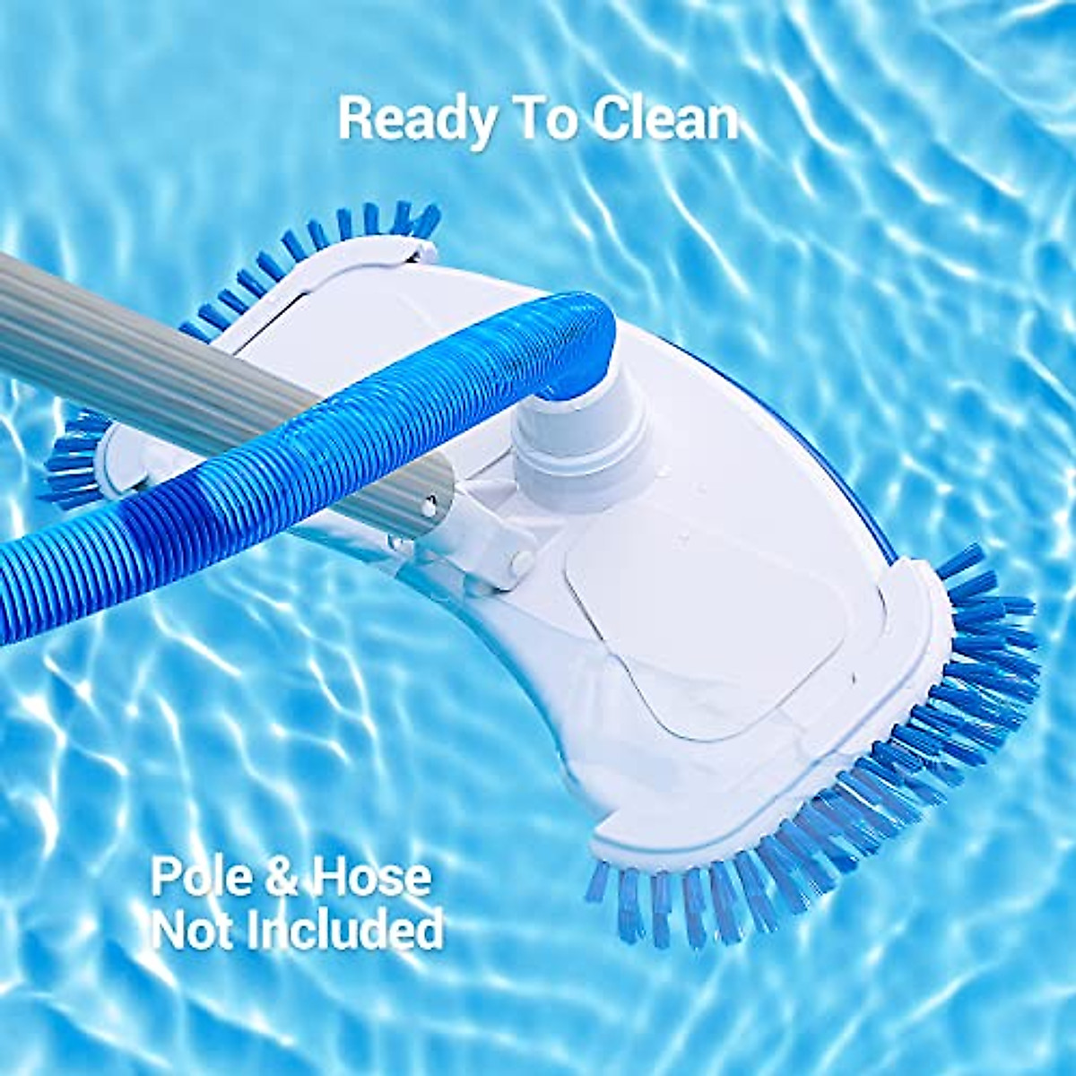 Aiper 4 in 1 Swimming Pool Cleaning Kit, Pool Brush, Pool Vacuum Head, Skimmer Leaf Net, Pool Dispenser, Perfect for Above-Ground/In-ground Pools, Fountains, Walls, Tiles & Floors (Pole NOT Included)