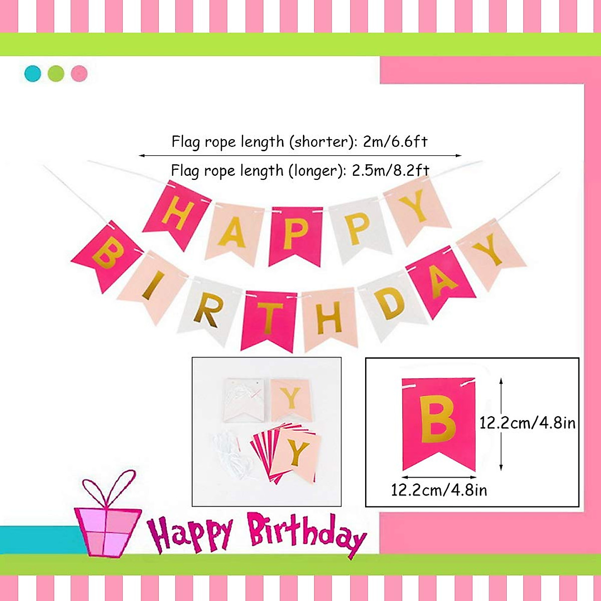 Nvetls 1st Birthday Decorations for Girls and Boys Birthday Decorations Party Balloons Set Baby Girl and Baby Boy (Pink)