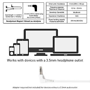 Panasonic ErgoFit Wired Earbuds, In-Ear Headphones with Dynamic Crystal-Clear Sound and Ergonomic Custom-Fit Earpieces (S/M/L), 3.5mm Jack for Phones and Laptops, No Mic - RP-HJE120-S (Silver)