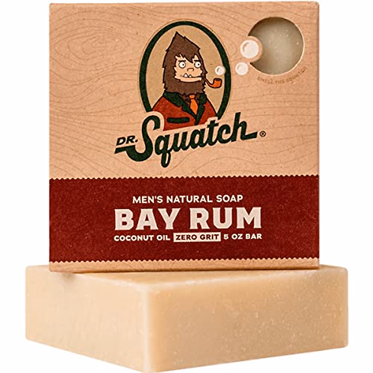 Dr. Squatch All Natural Bar Soap for Men with Zero Grit, Bay Rum