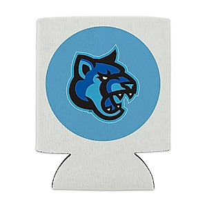 California State University San Marcos Secondary Logo Can Cooler - Drink Sleeve Hugger Collapsible Insulator - Beverage Insulated Holder