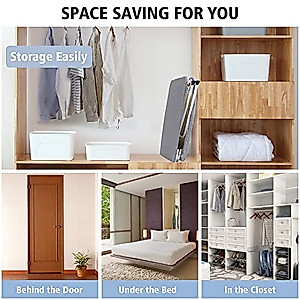 VeYocilk Tabletop Ironing Board, Reinforced Foldable Iron Board with Iron Rest, Portable Travel Small Ironing Board with Heat Resistant Cover for Home, Countertop, Laundry Rooms, Dorm, 31.4"x9.8"x7"