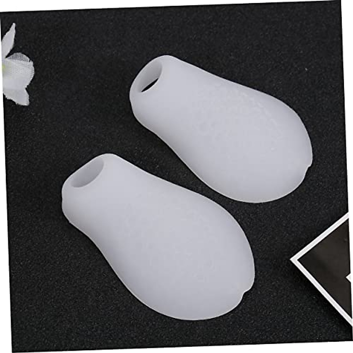 2pcs Silicone Gel Crib Protector Foot Protectors for Feet Nursing Clip Board Foot Pad Toe Sleeve Little Toe Cover Jacket Finger Cot Hammer Care Miss Toe