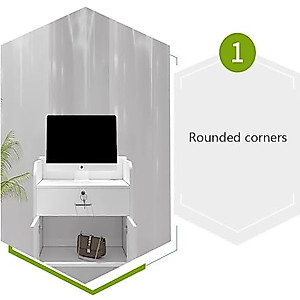 EESHHA Lectern Lightweight Lecterns Wooden Laptop Desk Podium Stand Small Conference Teacher Podiums Simple Floor Standing Standing Lectern, White