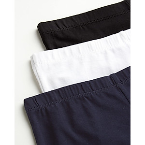 French Toast Girls Biker Shorts - 3 Pack Under Shorts for Uniforms, Skirts, Dresses - Dance Cartwheel Shorts for Girls (4-16), Size 10-12, Black/White/Navy