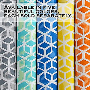 Grouchy Goose Cubed Blue Bench/Porch Swing Indoor/Outdoor Cushion, 1 Count (Pack of 1)