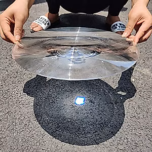 2-Pack Large Fresnel Lenses Φ300mm(11.81") Focal Length 600mm Acrylic Magnifier for Solar Heating,Solar Cooking,Visual Education. (Focal Length 600mm)