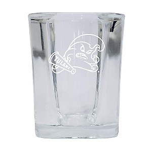 Tulane University Green Wave 2 Ounce Square Shot Glass laser etched logo Design 2-Pack