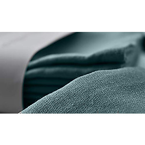 WHITEWRAP Kitchen Towels | 100% Cotton | Dish Towels for Kitchen | 18"x28" Vintage Plain Towels Blue 12-Pack | Hand Towels, Tea Towels, Dish Cloths| Super Absorbent | Reusable Cleaning Cloths