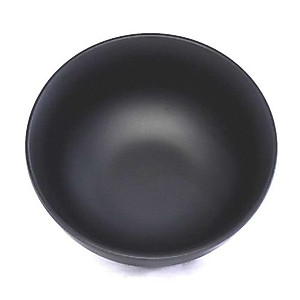 Lucky Star Melamine Round Bowls Soup Rice Desert Sauce, 4-3/8“ dia. X 2-1/4” H, Capacity: 8 oz, Black (20)