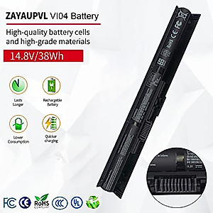 VI04 Notebook Battery for HP Spare 756743-001 756478-851 756744-001 756478-421 756478-422 VI04041 VI04XL VI04041-CL HSTNN-LB6I HSTNN-C82C ProBook 450 G2 Pavilion 15-P226NR 15-P213CL Envy M7-K111DX