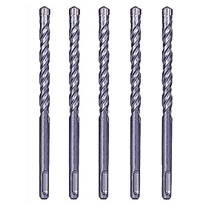 1/2 in.x 8 in. SDS Plus Rotary Hammer Drill Bit Set Drill Rock Concrete-5Pcs