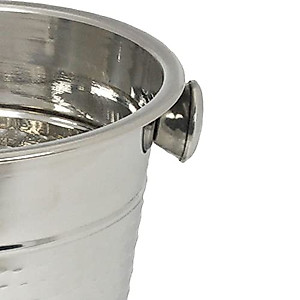 Chef Craft Hammered Champagne Bucket, 4 Quart, Stainless Steel